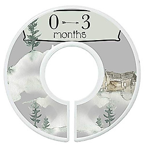 Mumsy Goose Baby Boy Clothes Dividers Nursery Closet Dividers Rustic Mountains