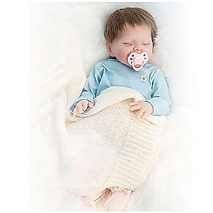 Reborn Dolls, 18-Inch Fully Silicone Baby Doll, Soft to The Touch Baby Girl Dolls, Gifts for Children 3+,D