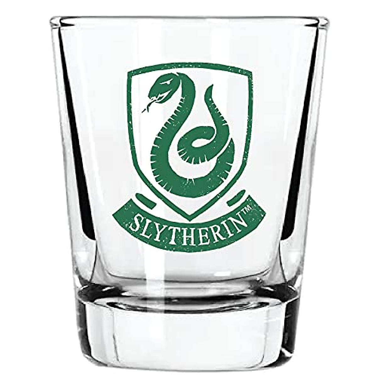 Harry Potter Shot Glass Set - 2 oz. Capacity - Set of 4 Glasses - Gryffindor, Slytherin, Hufflepuff, Ravenclaw