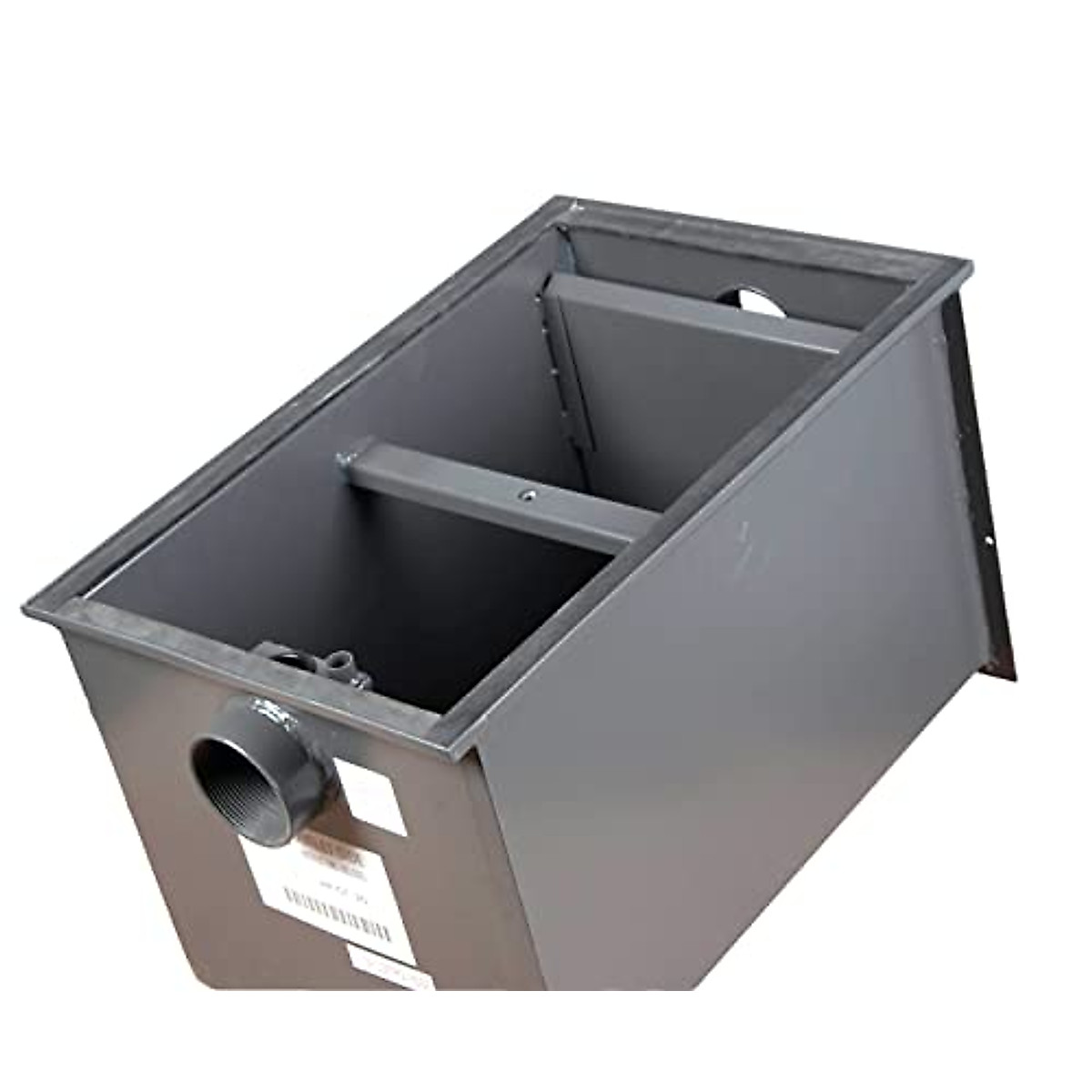 Wentworth 40 Pound Commercial Grease Trap Interceptor for Restaurant Under Sink Kitchen, 20 GPM, WP-GT-20