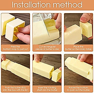 Butter Spreader,Butter Stick Holder Butter Spreader Dispenser with Cover, Corn Butter Spreader Plastic Butter Dish Keeper Container Butter Spreading Tool for Corn Pancakes Waffles Bagels Toast