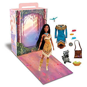 Disney Store Official Pocohontas Story Doll, Pocohontas, 11 inches, Fully Posable Toy in Glittering Outfit - Suitable for Ages 3+ Toy Figure, Gifts for Girls, New for 2023?