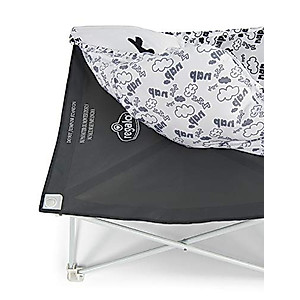 Regalo My Cot Pal Extra Long Portable Toddler Bed - Eye Lashes, White, Small Single