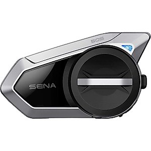SENA 50S-01 Bluetooth Headset SINGLE Kit for Motorcycles (1 Headset), 50S-01