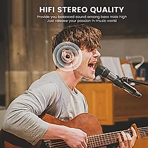 KO-STAR True Wireless Earbuds, 5.1 Bluetooth Earbuds, Mini in-Ear Earbuds with Mic, LED Display, HiFi Stereo, 20Hs Playtime Bluetooth Headphones with Charging Case for Sports/Work/Travel-Black T8