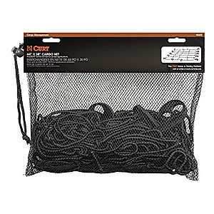 CURT 18200 44 x 38-Inch Elastic Cargo Net with Hooks for Roof Basket