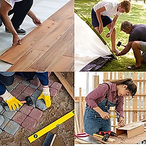 Edward Tools Rubber Mallet Hammer 16 oz - Durable Eco-friendly Rubber Hammer Head for Camping, Flooring, Tent Stakes, Woodworking, Soft Blow Tasks without Damage - Ergonomic Grip Handle