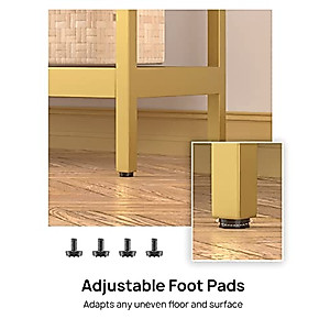 Evajoy Console Table, 35" Entryway Table with 3 Tiers, Foyer Tables, Open Glass Sofa Table for Living Room, Foyer, Entryway, Bedroom, Hallway