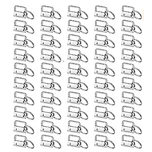 HORNO 50 Pieces of 1 Inch Key Fob Hardware Key Chain Fob Wristlet Hardware with Key Ring