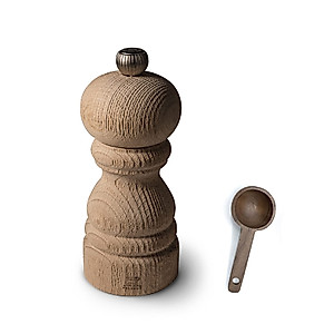 Peugeot Paris Nature 5 inch Pepper Mill - With Wooden Spice Scoop