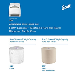 Scott Essential Hard Roll Paper Towel Electronic Dispenser (48858), Fast Change, White 12.7" x 15.76" x 9.57"