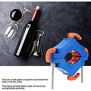 Double Blade Bottle Cutter, Cemented Carbide Wheel Glass Cutting Tool DIY Machine for Cut 2-8mm Thickness of Glass Bottle Glaray 0