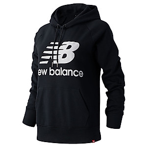 New Balance Women's NB Essentials Pullover Hoodie, Black, Small