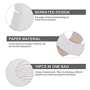 Healifty 3 Bags 30pcs Wax Warmer Collars Waxing Protection Collars Universal Collars Ring Wax Warmer Hair Removal Waxing Kit