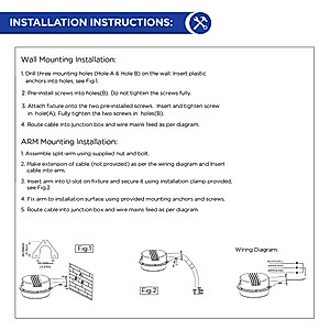 Amptonica LED Barn Light 75W, 9000LM Dusk to Dawn Security Area Light with Photocell, 5000K Daylight, IP65 Waterproof, ETL Listed for Yard Patio Farm