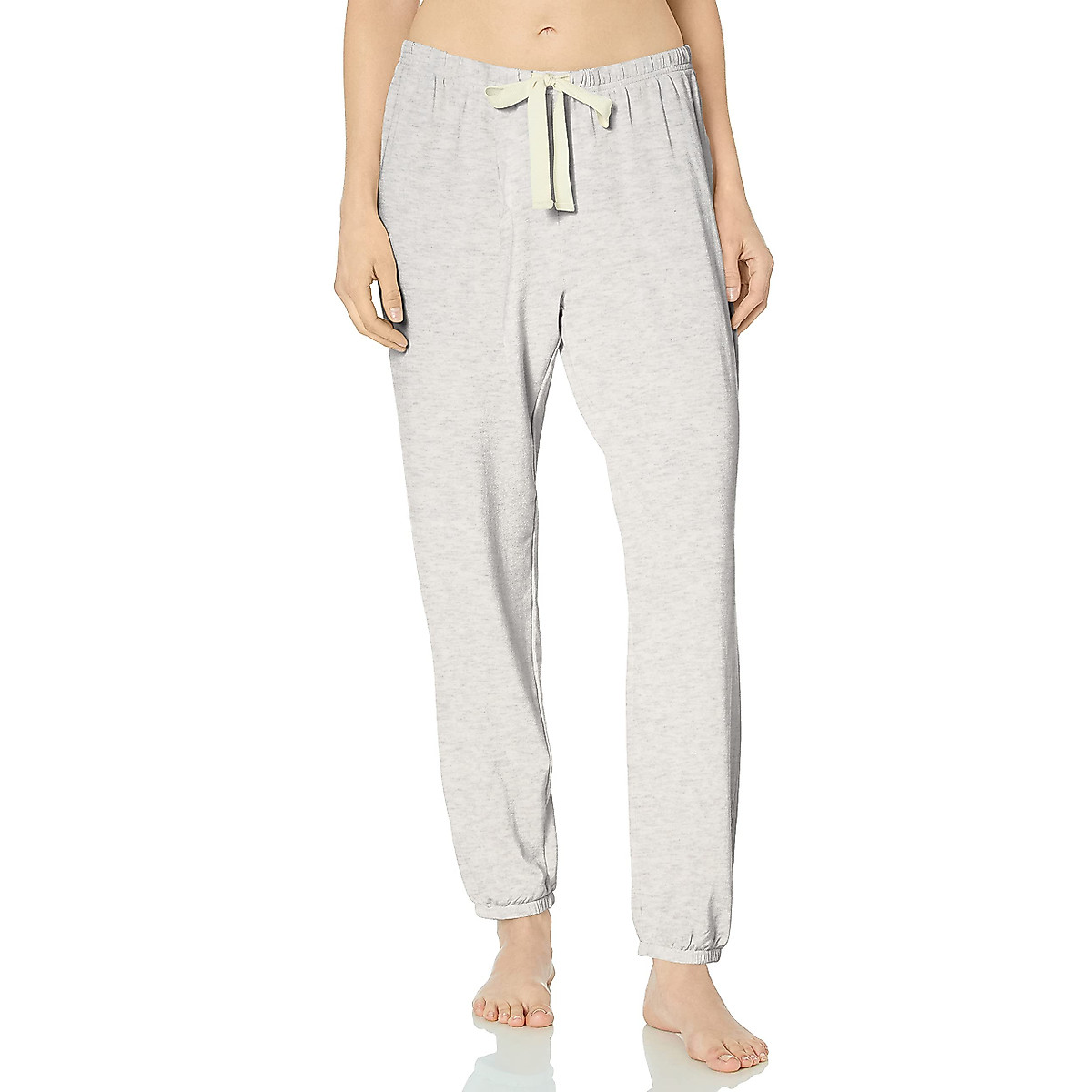 Amazon Essentials Women's Lightweight Lounge Terry Jogger Pajama Pant (Available in Plus Size), Pale Grey, Medium