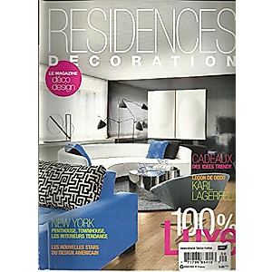RESIDENCES DECORATION, 15 FEVRIER,2013 (LE MAGAZINE DECO DESIGN)