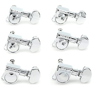Grover 305 Series Midsize Rotomatics Machinehead Tuners 6-in-Line (Chrome)