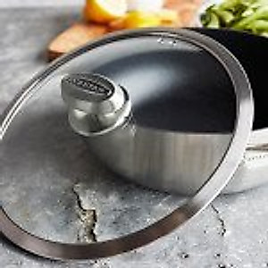 Scanpan CS+ Deep Sauté Pan with Lid, 4 qt, Silver