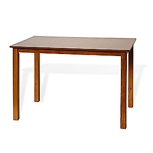 Dining Kitchen Set of 5 Rectangular Dining Table and 4 Side Warm Chairs Wood, Maple