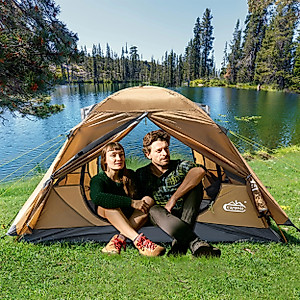 Camppal 2-3 Person Tent Backpacking Tent, Waterproof Windproof 4 Season Tent for Camping, Easy Setup Two Person Tent for Backpacking, Hiking, Hunting, Motor Cycling & Biking