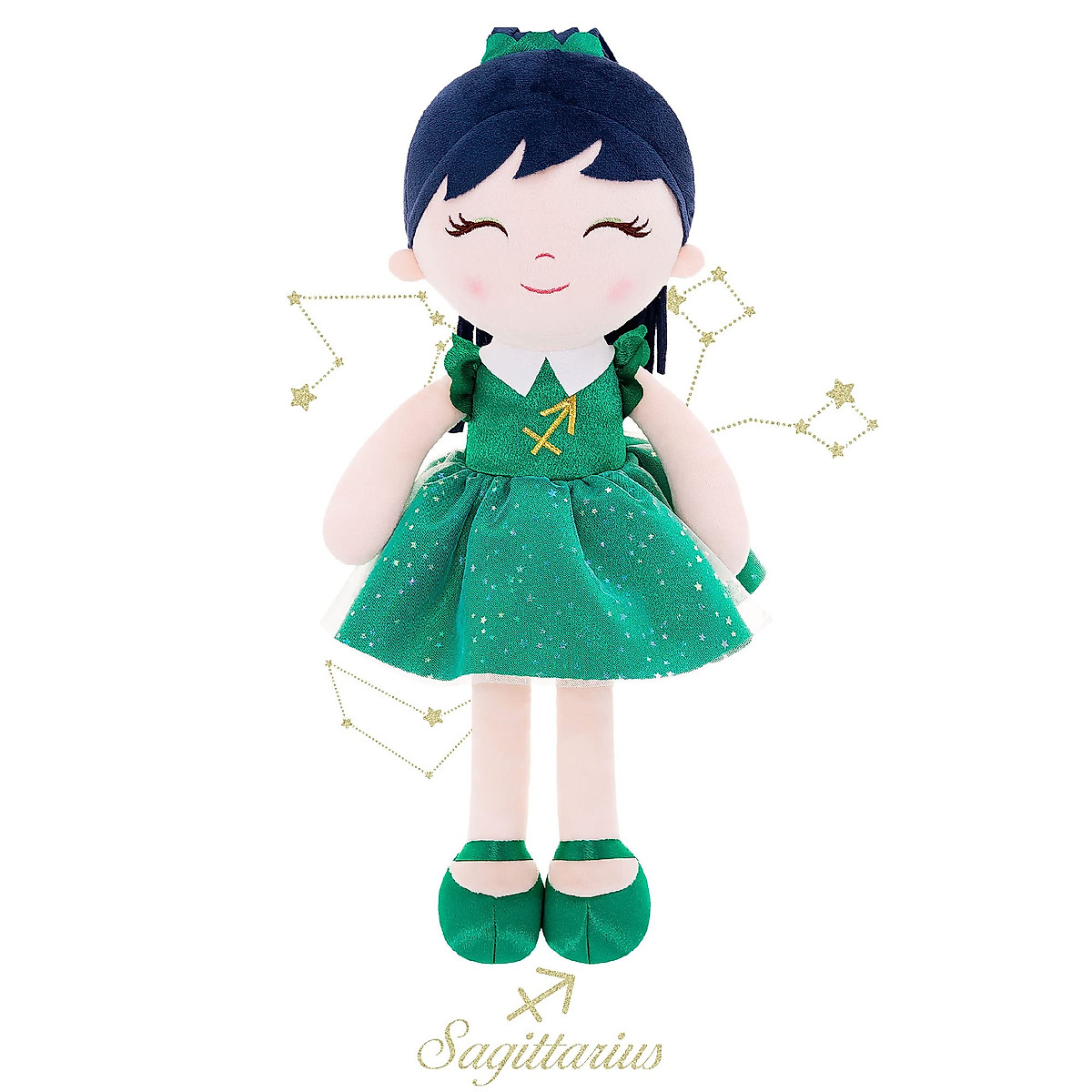 Arteeksdoll Baby Girl Gifts Plush Dolls Constellations Zodiac Doll Birthday Gift 17 inches Sagittari
