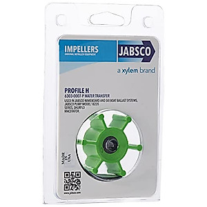 Jabsco 6303-0007-P, Urethane, Drive Type 4, 6 Blade, 2 Diameter, 7/8 Width, 5/16 Shaft, Plastic Insert