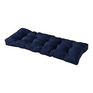 Greendale Home Fashions Outdoor 51 x 18-inch Sunbrella Fabric Bench Cushion, Navy
