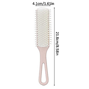 3pcs Hair Brush Comb Set, Hair Styling Easy Detangling Different Color Comfortable Handle Hair Styling Tool Kit ABS Material For Home Hair Salon Women Men Kid