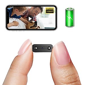Smallest WiFi Spy Camera Detector,HD1080P Wireless Wifi Battery security camera,Smart Home Baby Monitor,Pet Camera with Night Vision,Motion Detection,for Security with iOS Android for Outdoor/Indoor