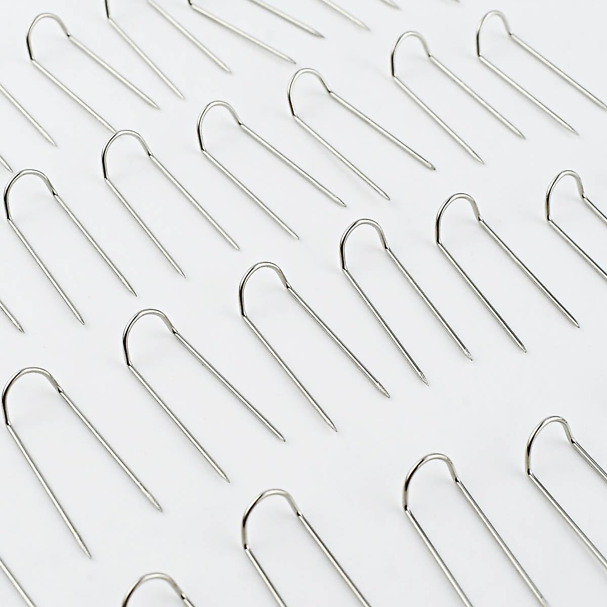 100 Pieces U Shaped Fork Pins for Sewing Double Blocking Pins U-Pins for Jewelry Display Craft DIY Multipurpose Straight Pins for Fabric Quilting Crafts Making Home Decor Needlecrafts Pin U Pin Needle