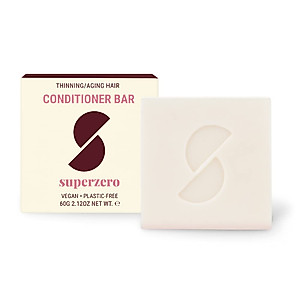 SUPERZERO Nourishing Conditioner Bar for Thinning Hair, Luxury Hair Care, Healing Moisture Creating Soft and Strong Hair, Sulfate Free, Plastic Free, Vegan, and Stylist Recommended