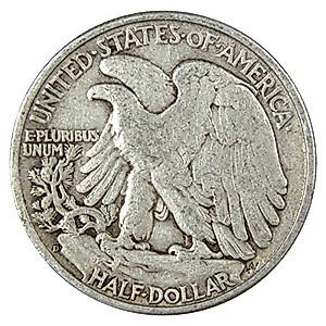 1947 D Liberty Walking Half Dollar AG About Good 90% Silver 50c US Coin