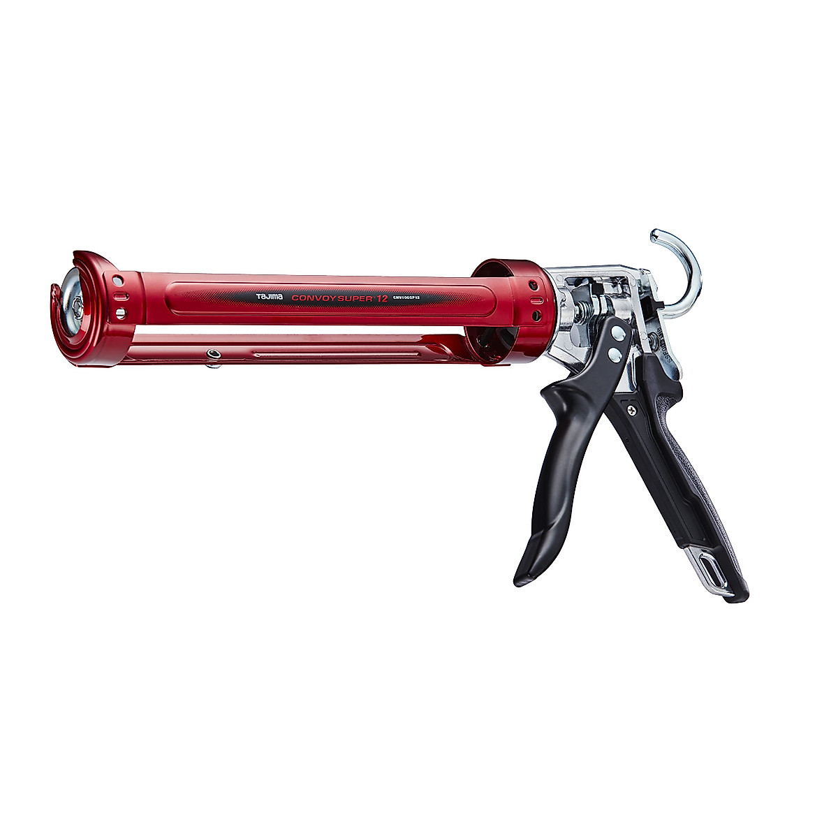 TAJIMA Caulk Gun - 1/10 Gallon (10 oz) Convoy Super Caulking Tool with Rotating Cradle & Auto Flow Stop - CNV-100SP