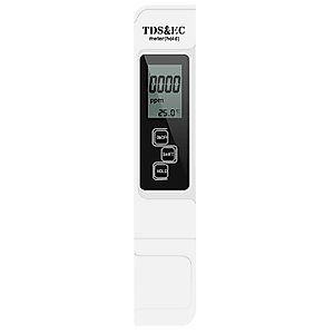 iPower TDS Meter, EC Meter & Temperature Meter 3 in 1 EC TDS and Temperature Test Pen with ± 2% Accuracy Ideal Water Test Meter