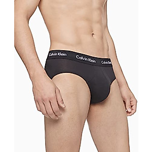 Calvin Klein Men's Cotton Stretch 3-Pack Brief, 3 Black, M