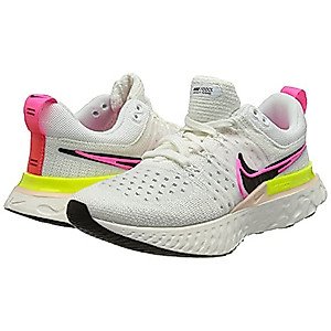 Nike Womens React Infinity Run FK 2 Running Trainers DJ5396 Sneakers Shoes (UK 6.5 US 9 EU 40.5, White Black sail Pink Blast 100)