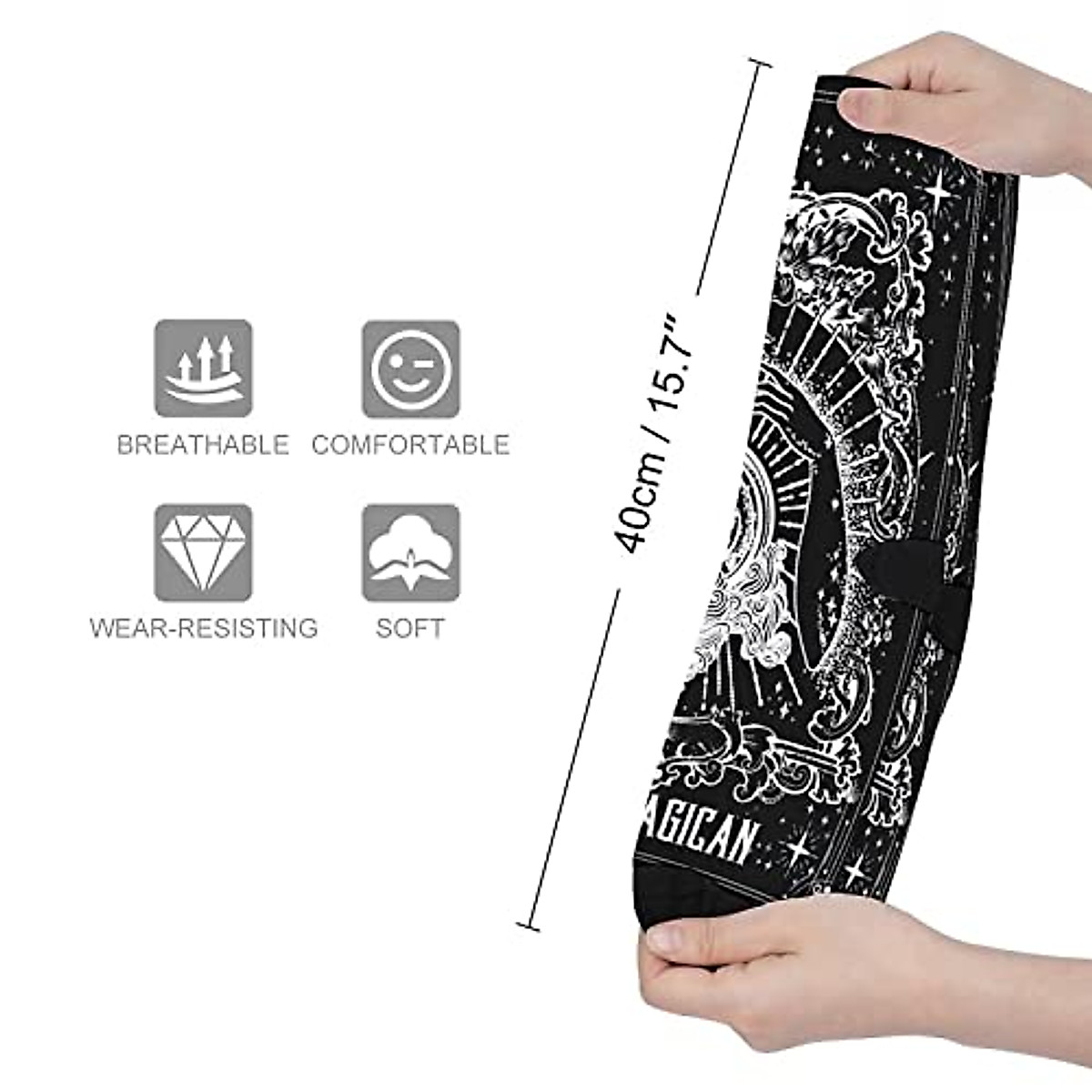 Tarot Card The Magician Socks for Women Socks for Men Crew Socks for Boys Mid Socks for Girls Stocking Stuffers for Teens Casual Athletic Sport Dress Socks