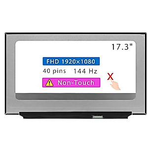 17.3" Screen Replacement for Dell G7 17 7700 LCD Display Panel 40 pin 144 Hz (FHD 1920 * 1080 Non-Touch)