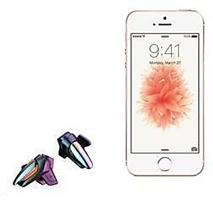 BoxWave Gaming Gear Compatible with iPhone SE (Gaming Gear by BoxWave) - Touchscreen QuickTrigger, Trigger Buttons Quick Gaming Mobile FPS for iPhone SE, Apple iPhone SE - Jet Black