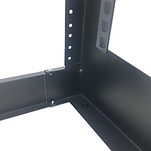JINGCHENGMEI 4U Desktop Server Rack 19 inches Open Frame Rack- 2 Post Free-Standing Rack Switch Depth for Patch Panel, Data, AV, IT,Studio or Computer Equipment (JCM-DT4URack)