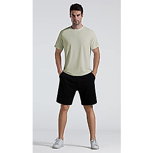 Men's Cooling Ice Silk Running Shirts Quick Dry Short Sleeve Athletic Gym T-Shirts UPF 50+ Outdoor Workout Tshirts Light Green