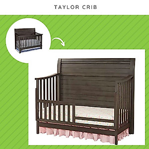 Toddler Bed Safety Guard Rail for Westwood Design Cribs | Multiple Finishes Available (River Rock, Taylor Crib)