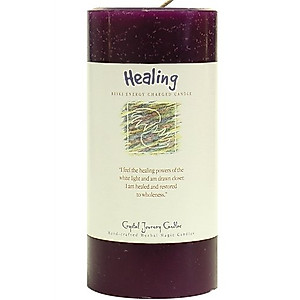 CRYSTAL JOURNEY Crystal J Candle Healing Pllr, 1 EA