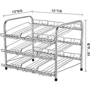 Rice rat Can Organizer for Pantry, Can Rack Can Storage Dispenser for Canned Food (3 tiers)