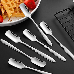 Mini Stirring Spoons, Stainless Steel Espresso Spoons, 4.9 Inch Coffee Spoons, for Desserts, Ice Cream, Tea,Coffee, Milk, Sugar