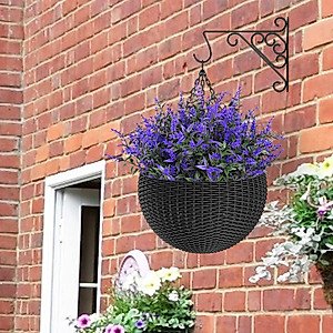 8 Pcs Faux Pampas Grass Decor 38''/97cm Tall Artificial Large Pompas Grass Pompous Floral Fluffy Fake Plants Floor Vase Filler for Kitchen Home Boho Decorations, Purple