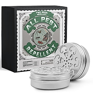 Two Bros. Repellent All Pest Repellent,Peppermint Rodent Repellent Indoor, Mouse Repellents, Mice Repellent, Rat Deterrent,Naturally and Strongly Repel Spider,Roach,Bugs,Ant, & Other Pests-2P, Black