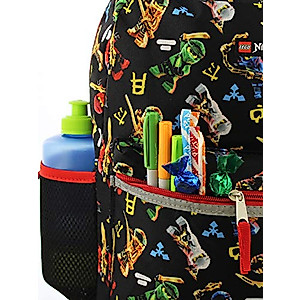 Lego Ninjago Masters of Spinjitzu Boys 16 Inch School Backpack (One Size, Lego Ninjago)