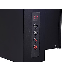 Napoleon Allure 32 inch Vertical Wall Mount Electric Fireplace - Black, NEFVC32H